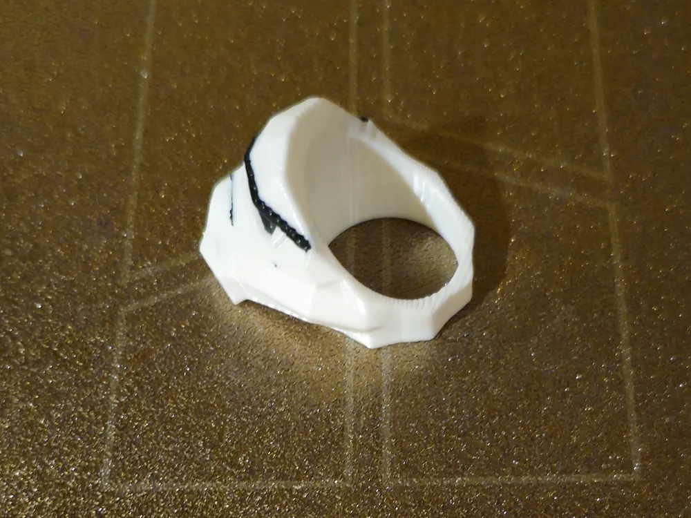 Star Wars Stormtrooper Ring by neilault - MakerWorld