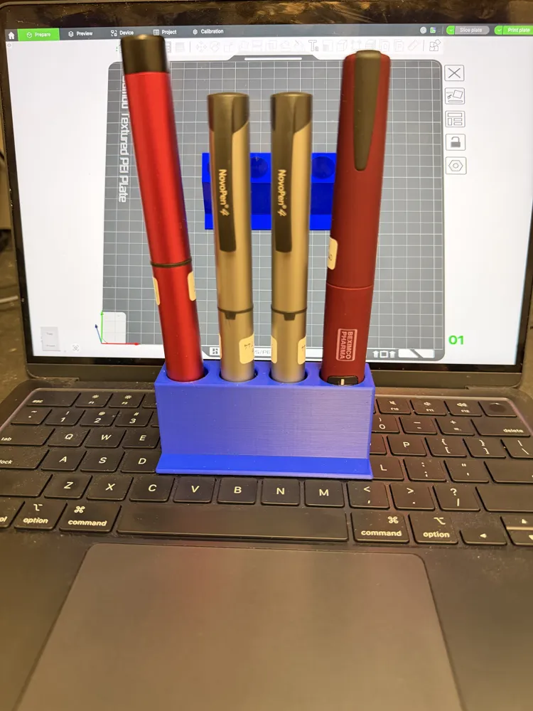 Vertical 3ml insulin pen holder - Free 3D Print Model - MakerWorld