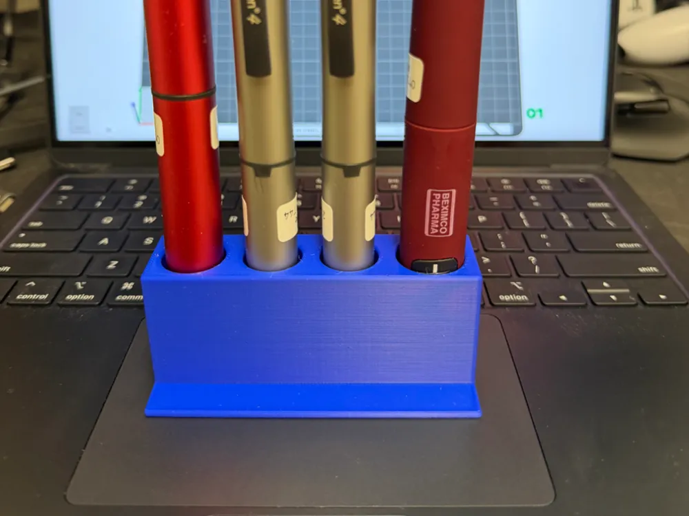 Vertical 3ml insulin pen holder - Free 3D Print Model - MakerWorld