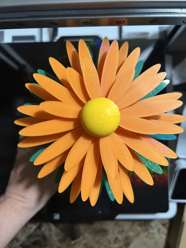 Daisy Flip Flap Spinner - Free 3D Print Model - MakerWorld