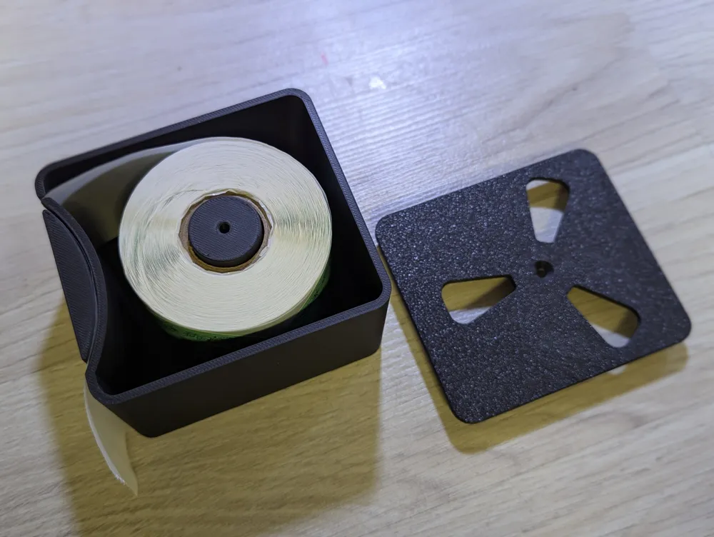 (Parametric) Thermal Labels Dispenser - Free 3D Print Model - MakerWorld