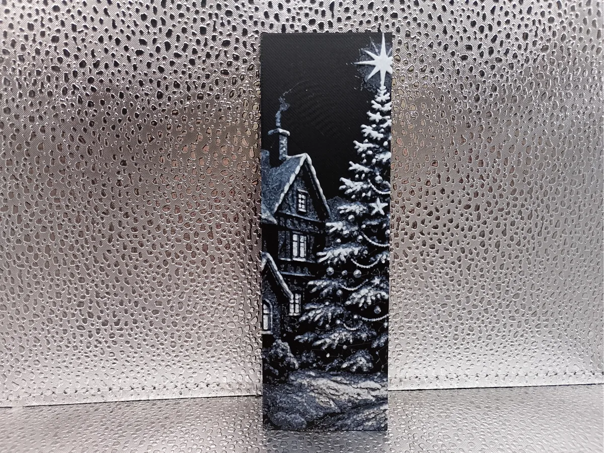 Christmas Town – Hueforge 3D-Printed Bookmark - Free 3D Print Model ...