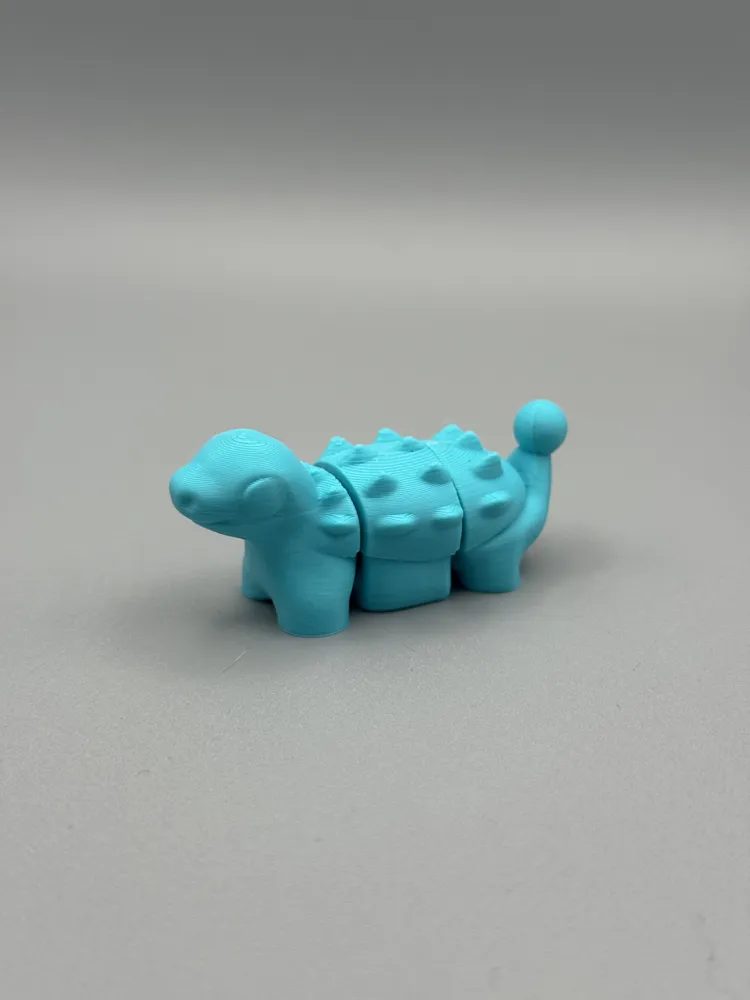 Fidget Mini Ankylosaurus Dinosaur - Free 3D Print Model - MakerWorld