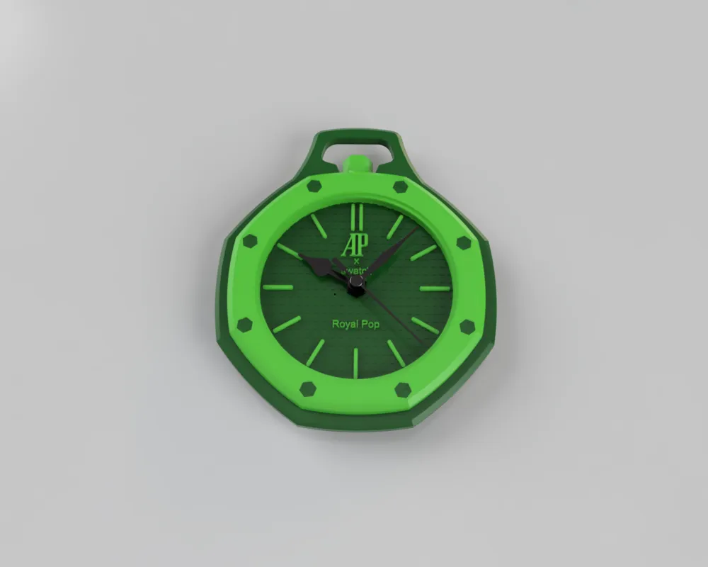 AP x Swatch Clock Royal Pop AMS - Free 3D Print Model - MakerWorld