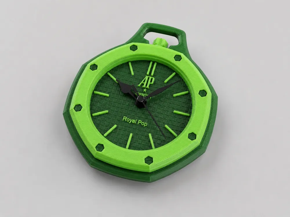 AP x Swatch Clock Royal Pop AMS - Free 3D Print Model - MakerWorld