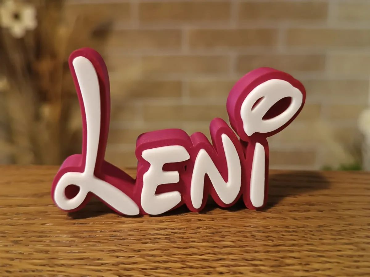 Leni Disney Name Sign Decorated Room child Birth - Free 3D Print Model ...