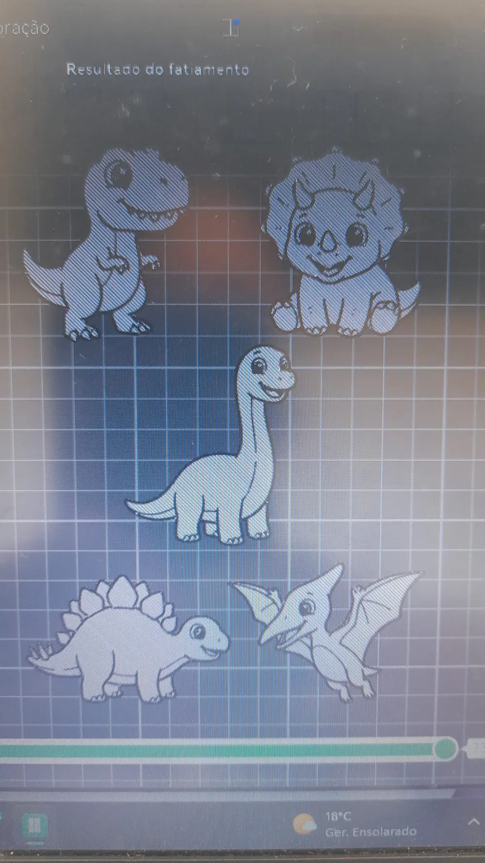 Cute Dino Kids Painting Kit Easy Print - Free 3D Print Model - MakerWorld