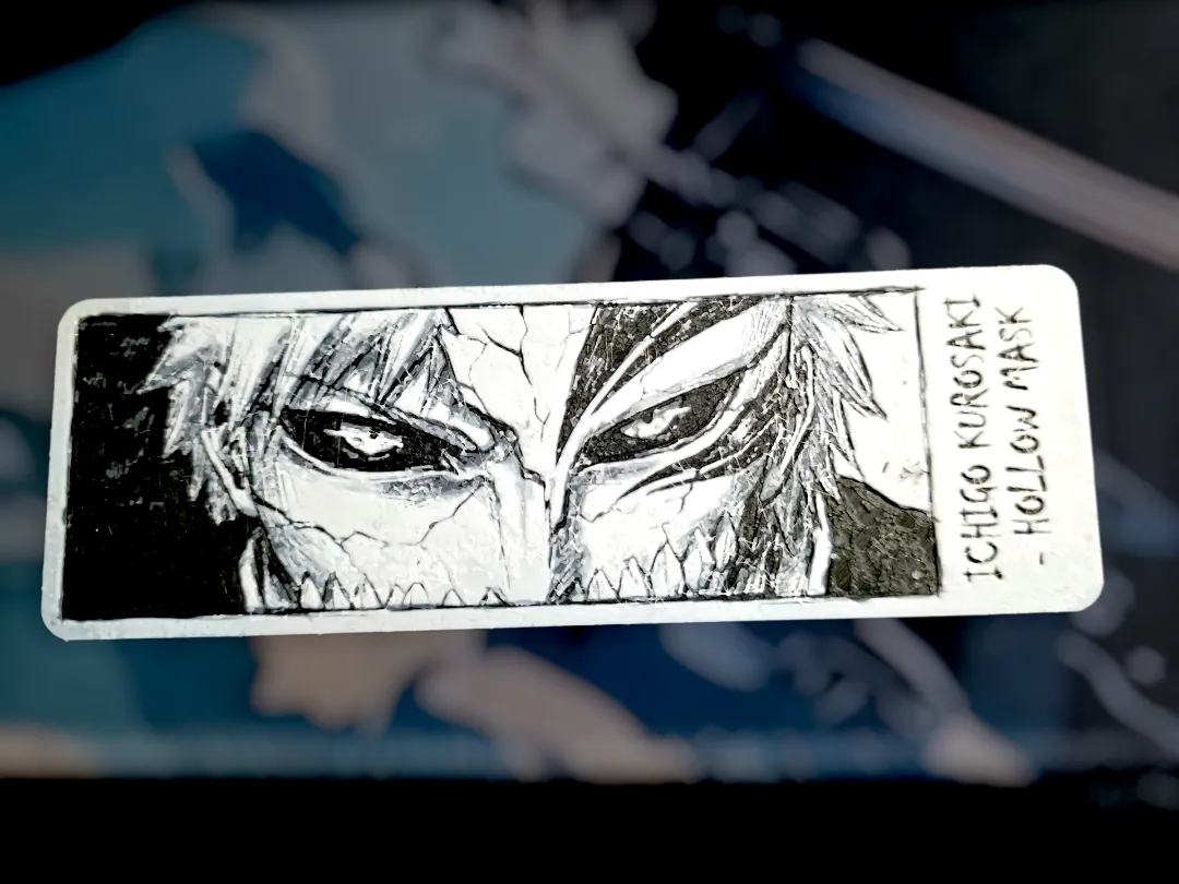Ichigo Hollow Mask - Bookmark - Bleach - Free 3D Print Model - MakerWorld