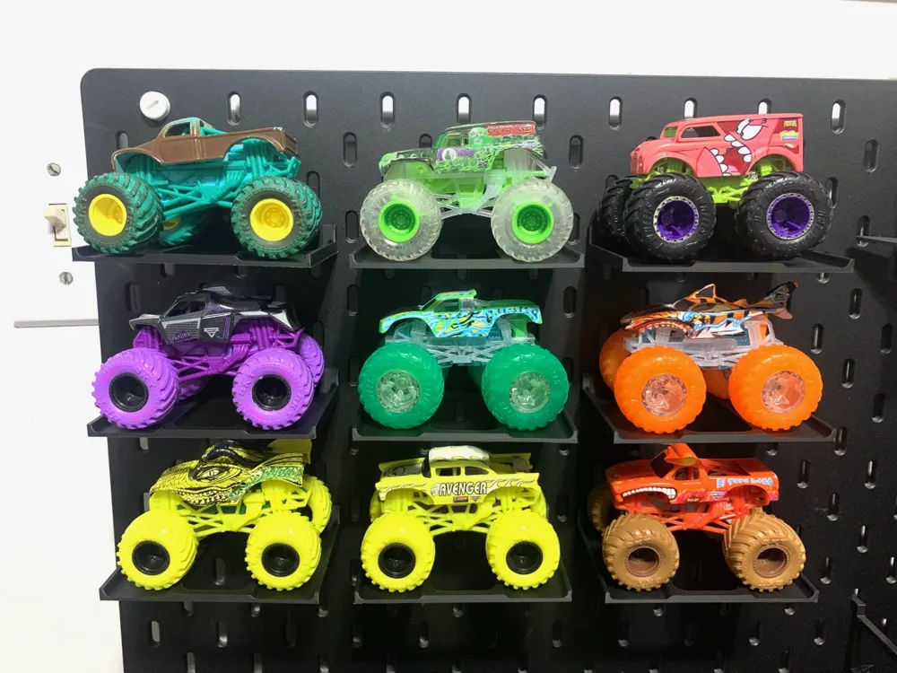 Hot Wheels Monster Truck Display For Ikea Skadis by Your3DHomie ...