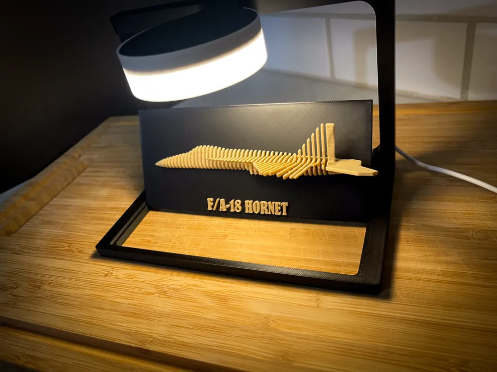 F18 Fighter Jet - Layered Art Sculpture Remixed by ShapeShift 3D ...