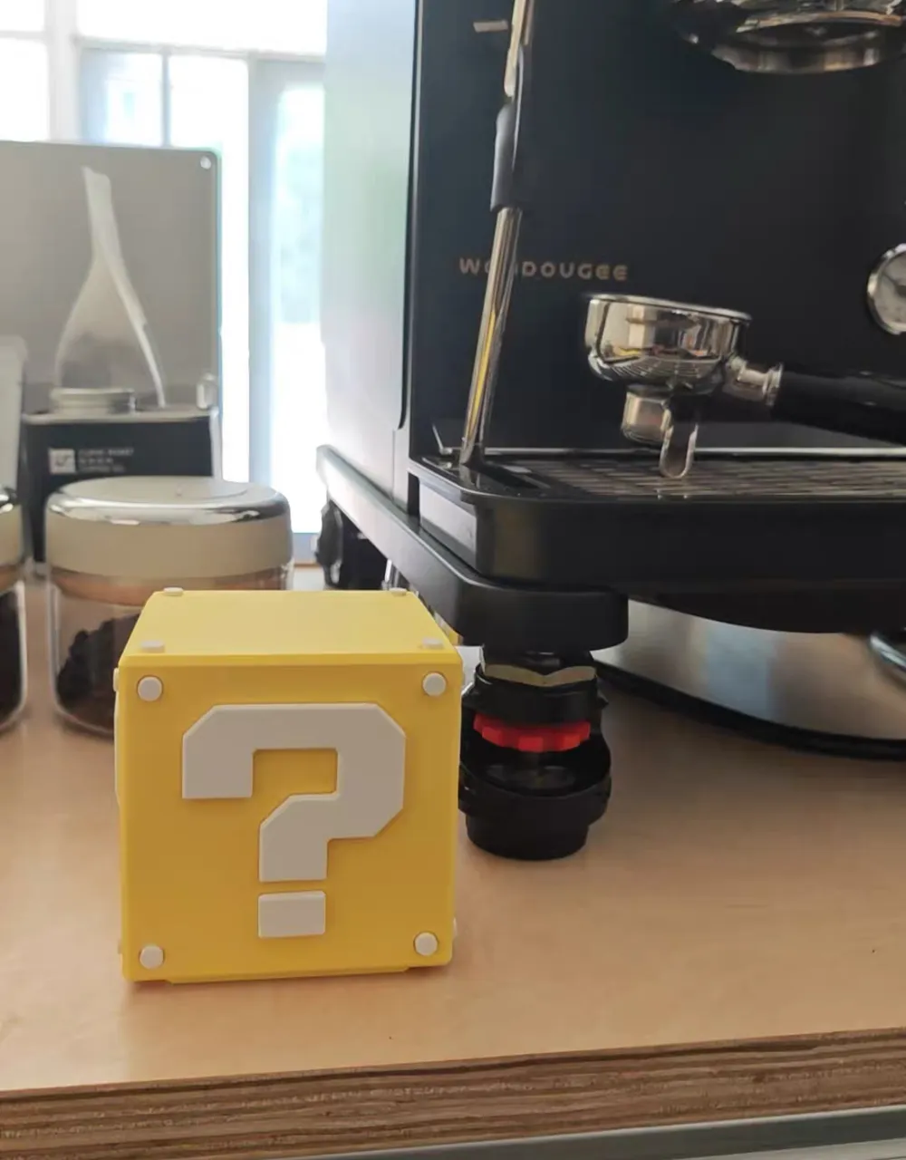 Mario Question Mark Coffee Filter Holder 58mm Optimized for Placement ...