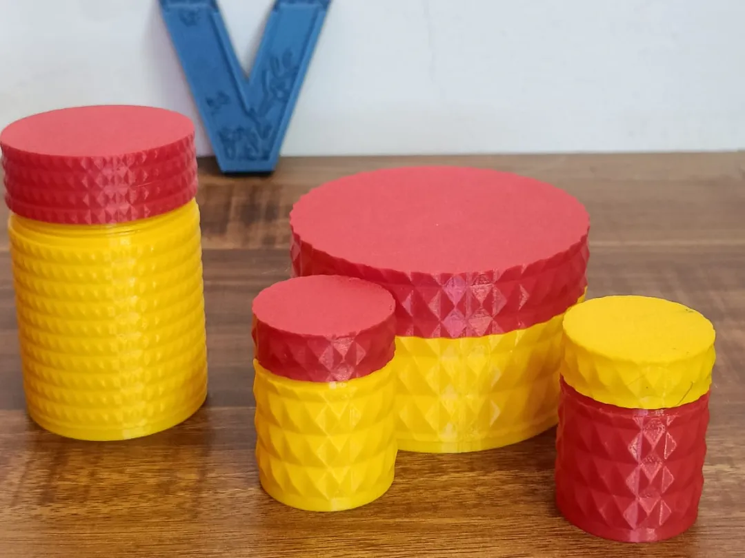 Threaded Knurled Container - Customisable - Free 3D Print Model ...