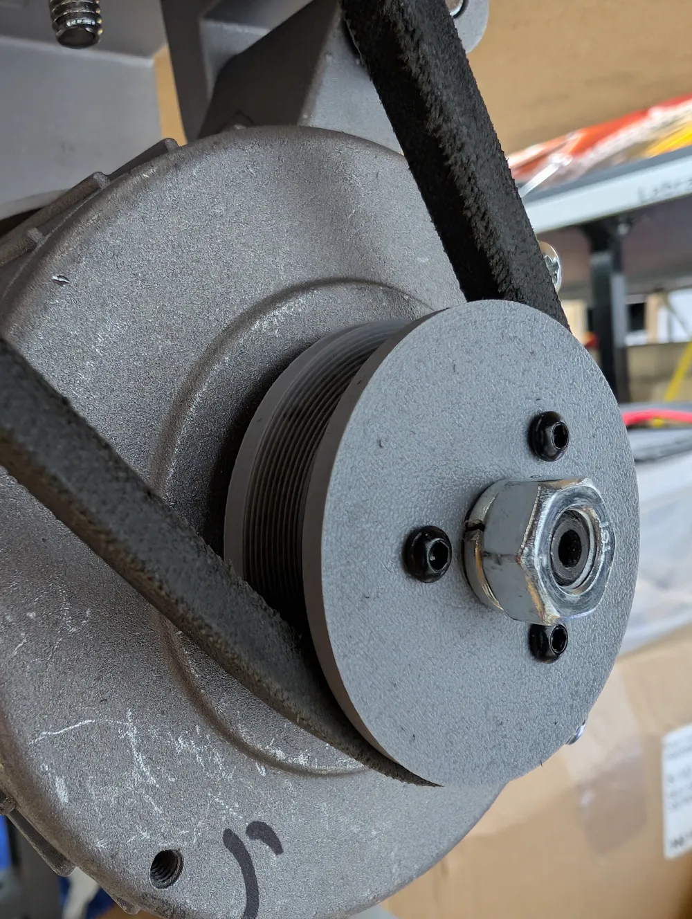 Sewing machine pulley 50mm (taper bore 10mm) - Free 3D Print Model ...