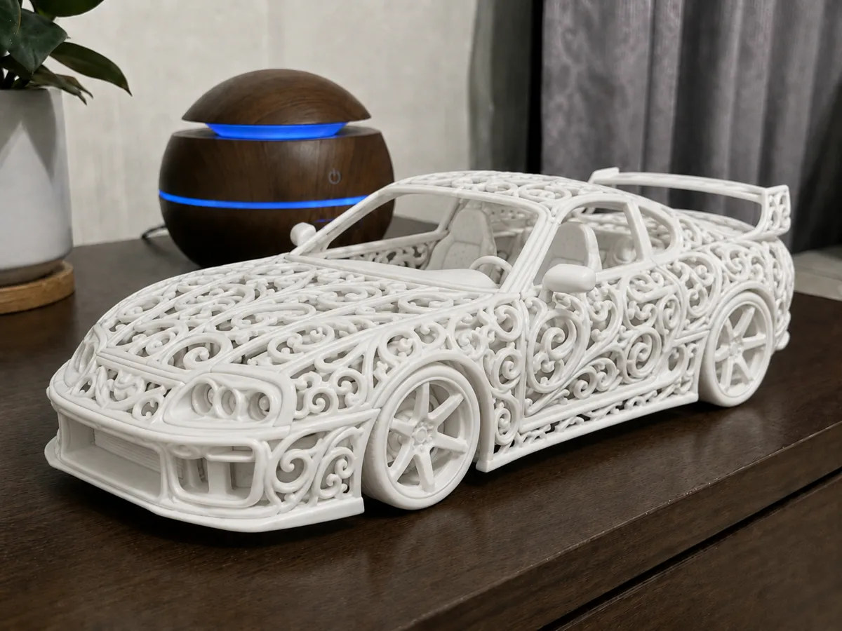 Collectible Toyota Supra Voronoi - Free 3D Print Model - MakerWorld