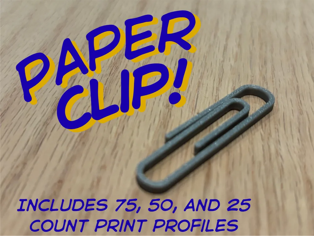 Paper clip- fast print! - Free 3D Print Model - MakerWorld