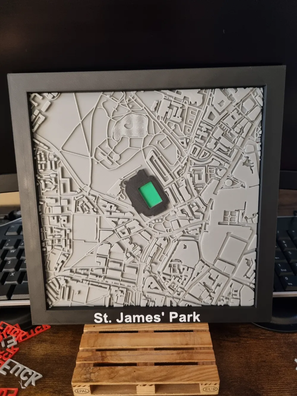 3D Map of Newcastle City featuring St James' Park - Free 3D Print Model ...
