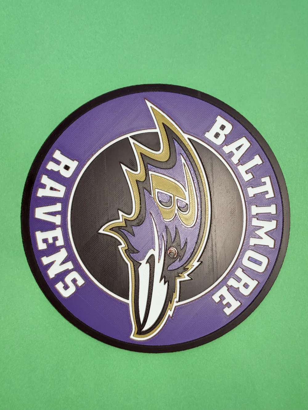 Baltimore Ravens NFL LOGO - COASTER/OFFICE SIGN by StudioStewArt ...