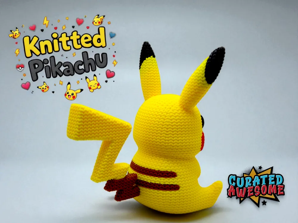 Pikachu de Tricô Encantador por CuratedAwesome MakerWorld: Baixe ...