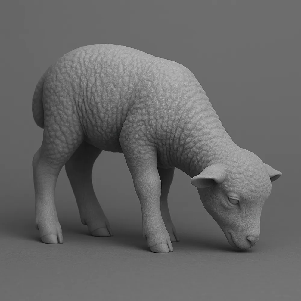 Realistic lamb for nativity scene Christmas - Free 3D Print Model ...