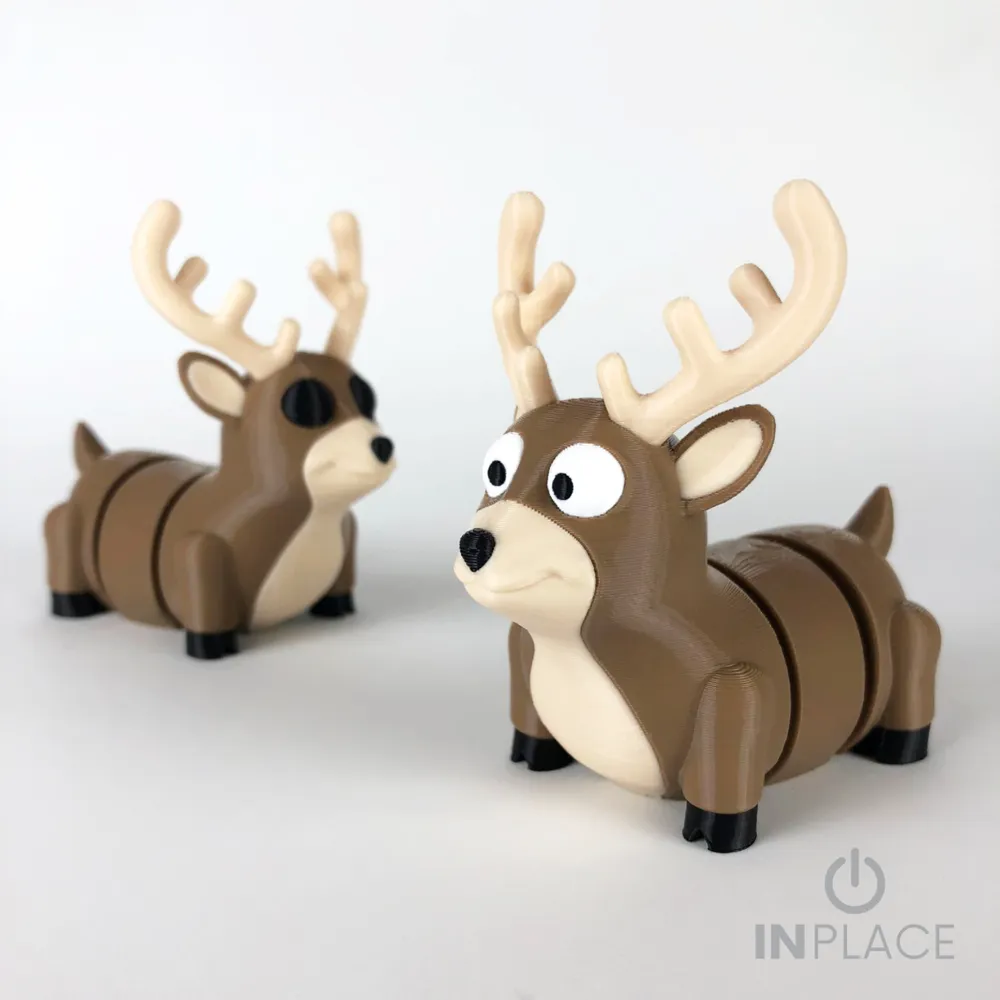 Cute Reindeer Articulated by InPlace - MakerWorld