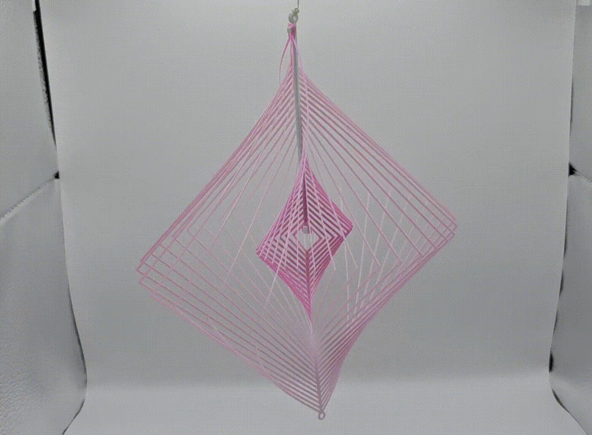 Geometric Rhombus Twist - 2D to 3D Optical Art - Free 3D Print Model ...