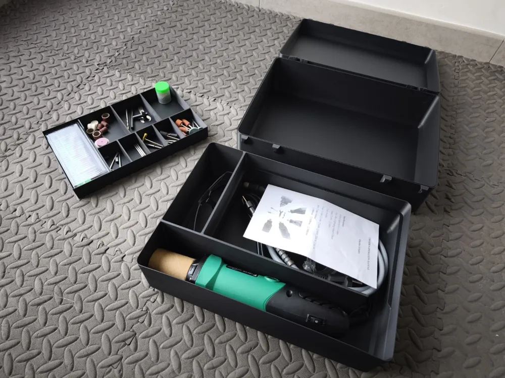 Dremel Tool Box - Accessories Rugged Organizer Box - Free 3D Print ...