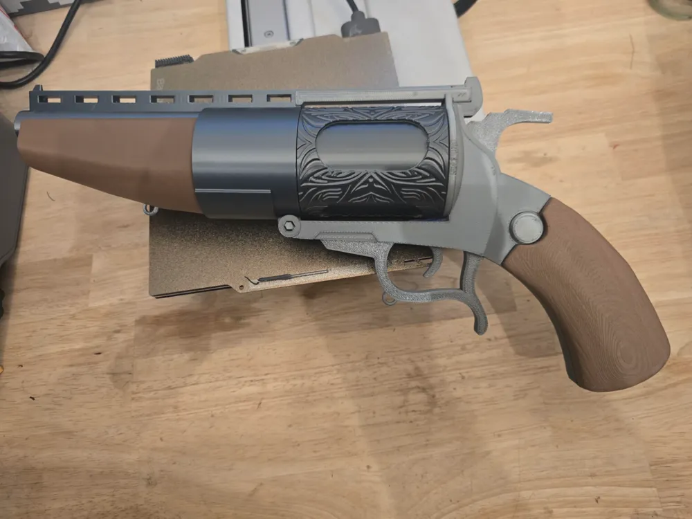 Fallout Dom Pedro Revolver - Free 3D Print Model - MakerWorld