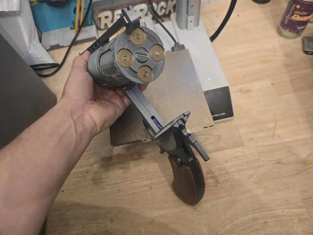 Fallout Dom Pedro Revolver - Free 3D Print Model - MakerWorld