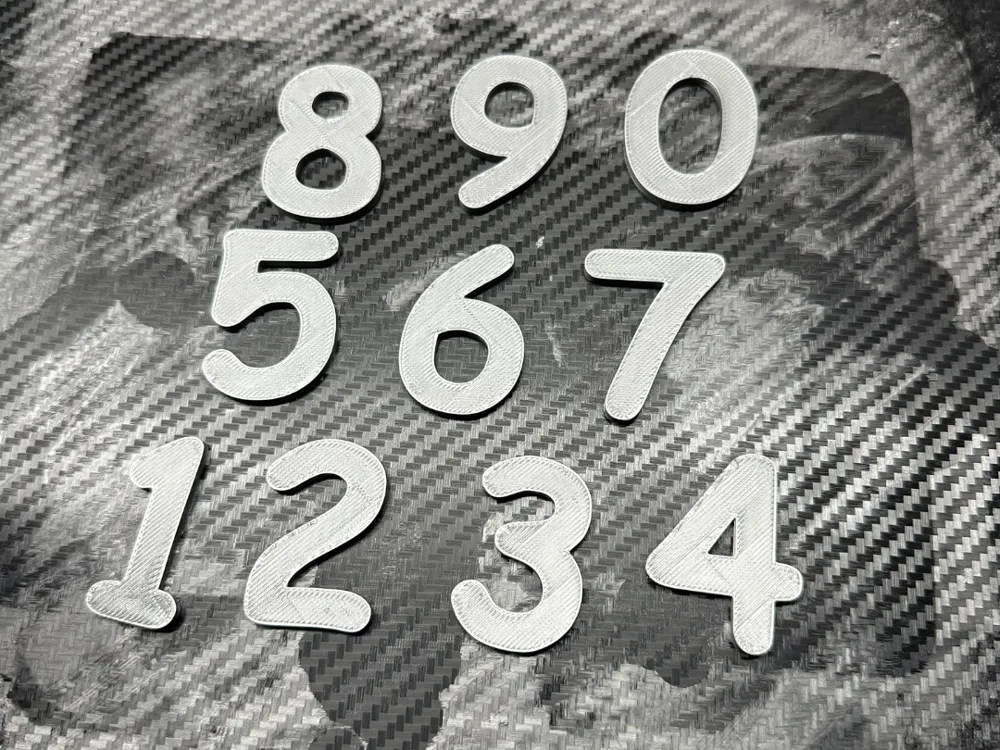 Numbers for gluing by F&H - MakerWorld