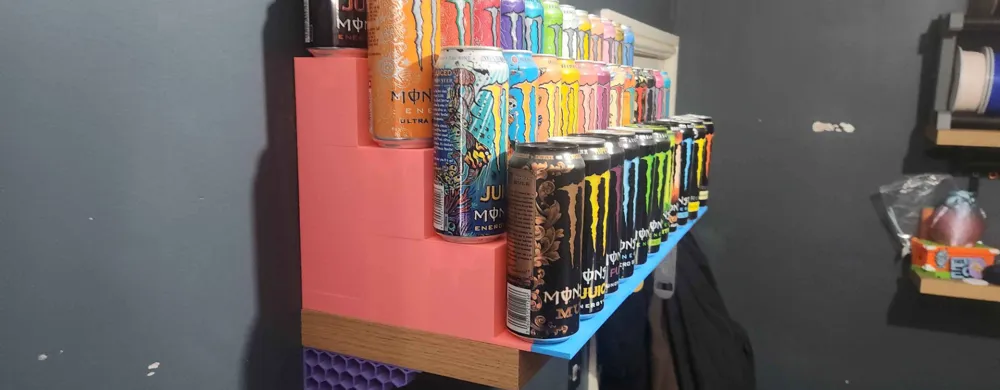 Monster Can Display Stand by J3D - MakerWorld