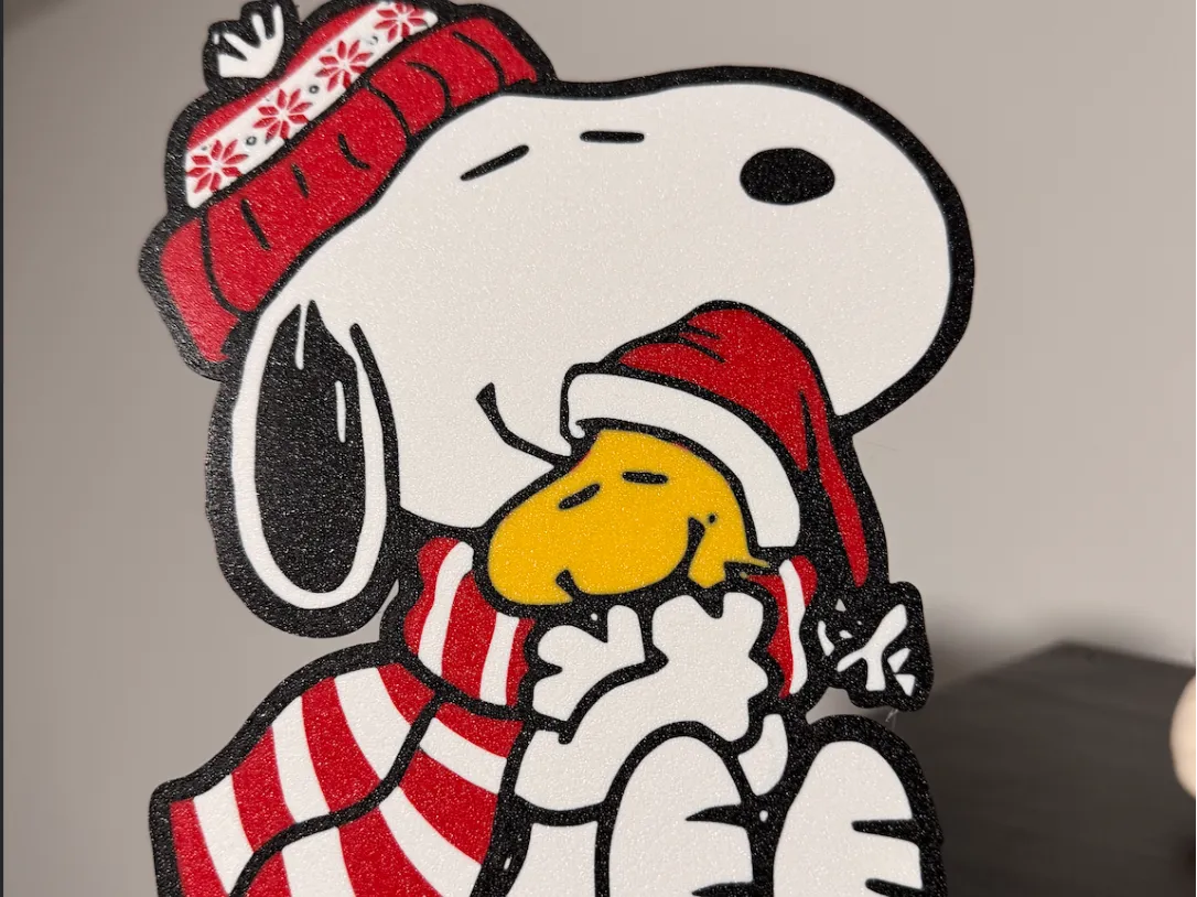 Snoopy Winter - Free 3D Print Model - MakerWorld