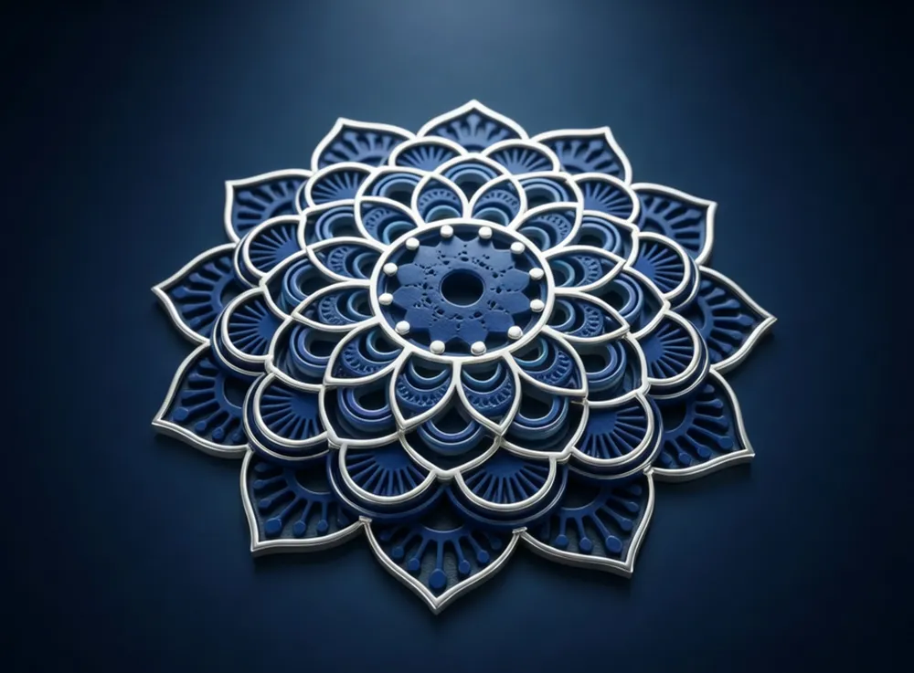 Kreislauf·Blume-Mandala – Kostenloses 3D-Druckmodell – MakerWorld