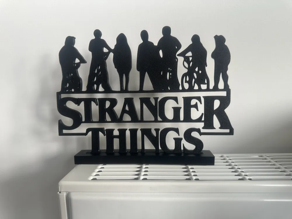 Stranger Things – Silhouette décorative en 2D - Modèle d'Impression 3D ...