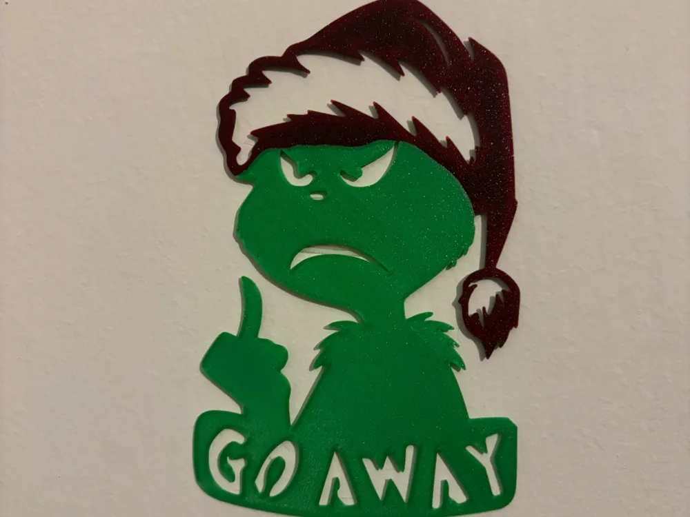 Grinch Christmas holiday decoration - Free 3D Print Model - MakerWorld