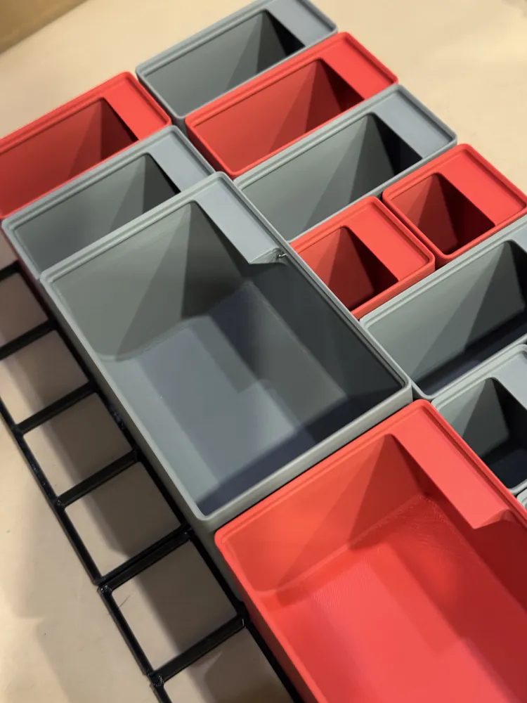 Gridfinity with label tab and finger scoop - Free 3D Print Model ...