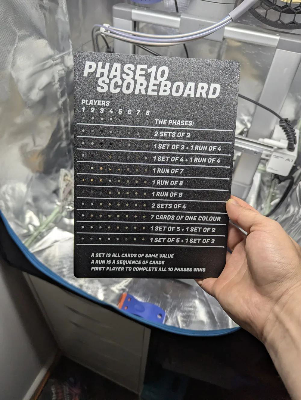 Phase10 Scoreboard - Free 3D Print Model - MakerWorld