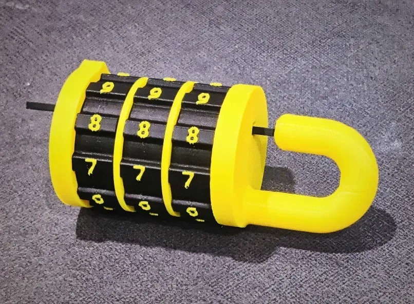 Fully 3D Printed Combination Lock by Botannik MakerWorld: Download Free ...
