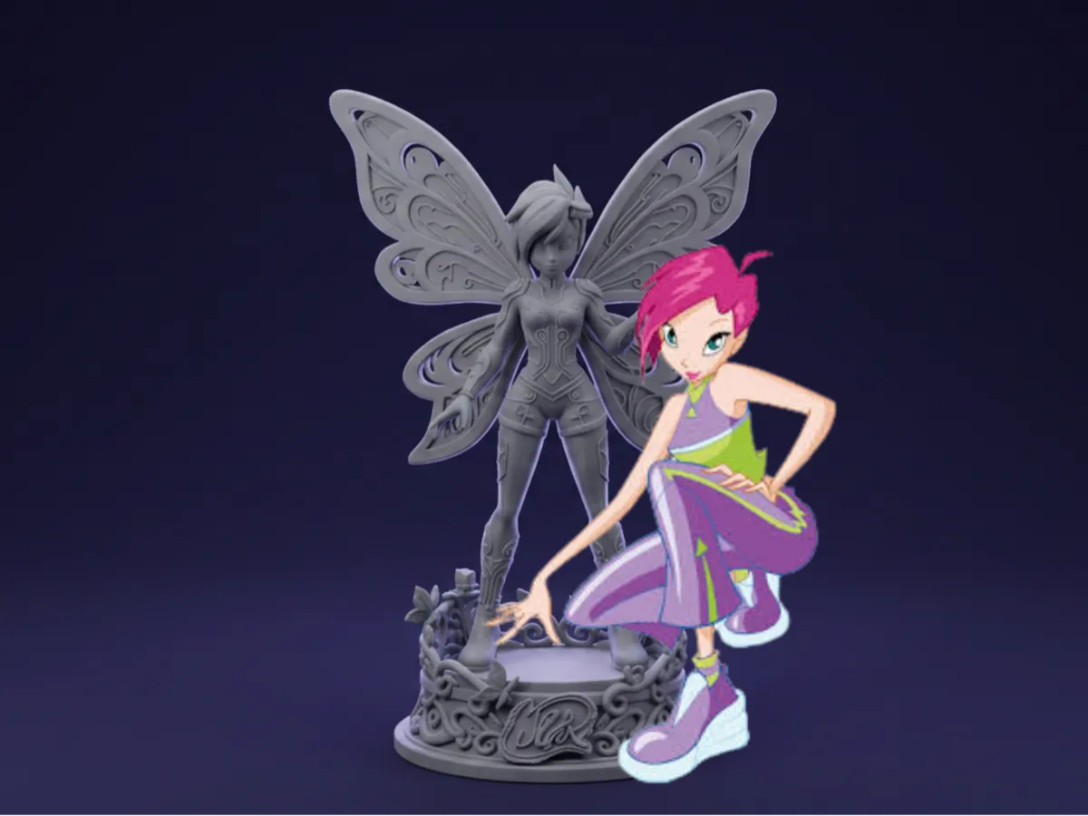 Tecna – Winx Feen-Figur – Kostenloses 3D-Druckmodell – MakerWorld