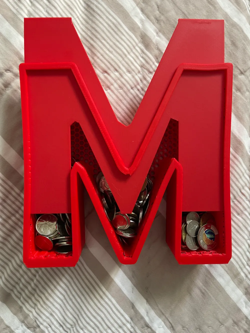 Letter M Piggy Bank - Free 3D Print Model - MakerWorld