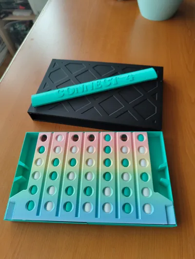 Connect 4 - Book Case Board Game by Cosmin.solo - MakerWorld