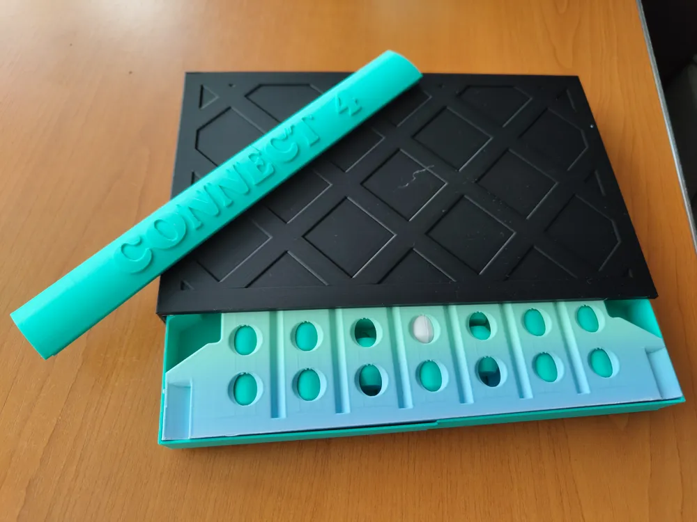 Connect 4 - Book Case Board Game - Free 3D Print Model - MakerWorld