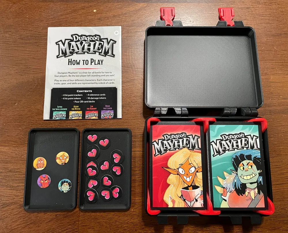 Dungeon Mayhem - Card Box - SnapLock Ed. Remixed by iamnotwhoiam - MakerWorld
