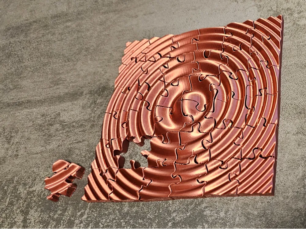 Shiny waves 3D puzzle by dom_reloaded - MakerWorld