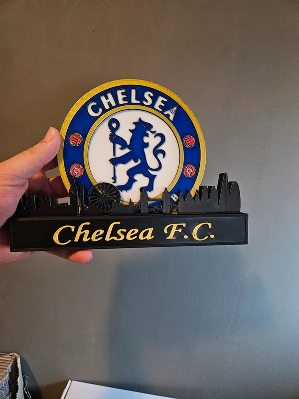 Chelsea F.C. with the skyline of London by Jessie_3d_art MakerWorld ...
