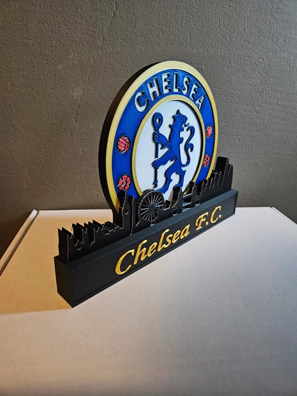 Chelsea F.C. with the skyline of London by Jessie_3d_art MakerWorld ...