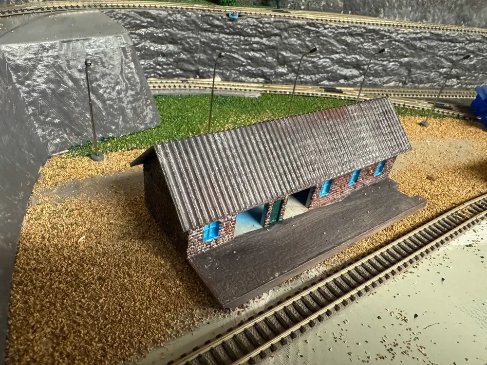 N scale freight transfer station, loading ramp - Free 3D Print Model ...