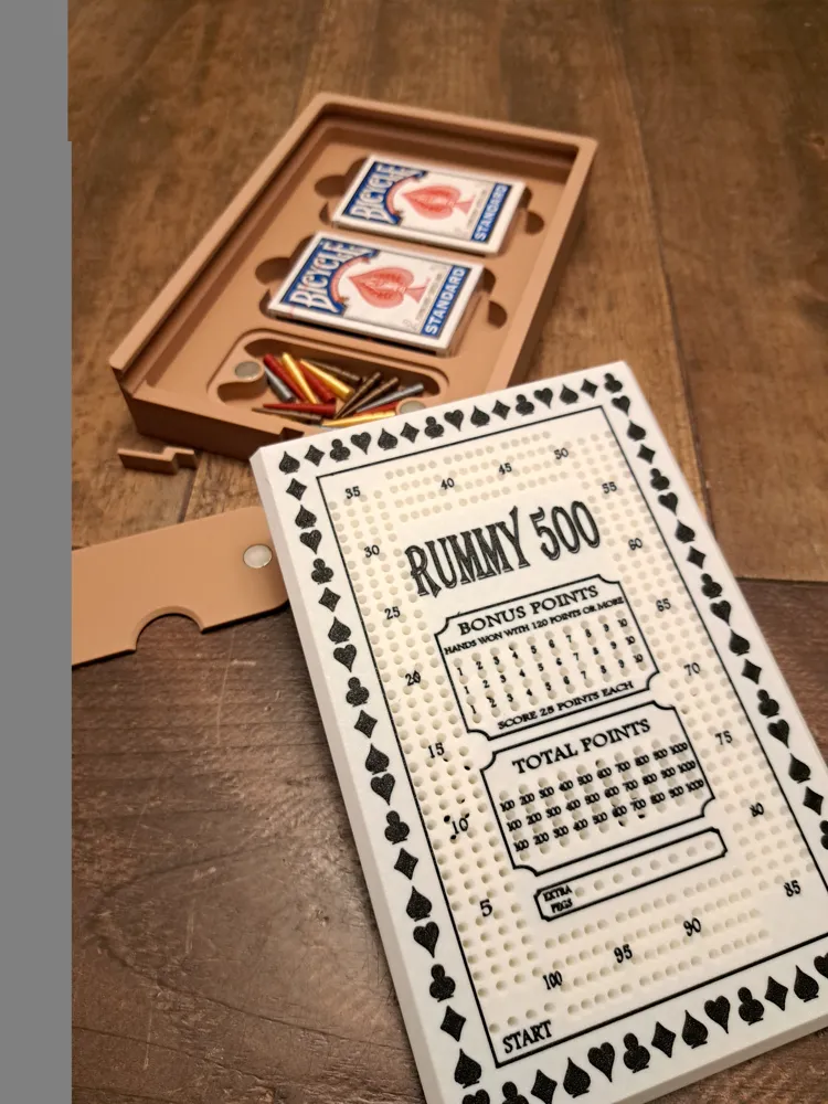 2 Games, 1 Board: Rummy 500 and Spades by Bergeron720 MakerWorld ...
