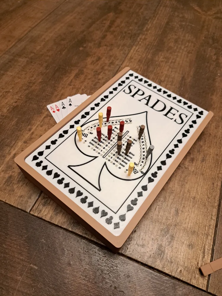 2 Games, 1 Board: Rummy 500 and Spades by Bergeron720 MakerWorld ...