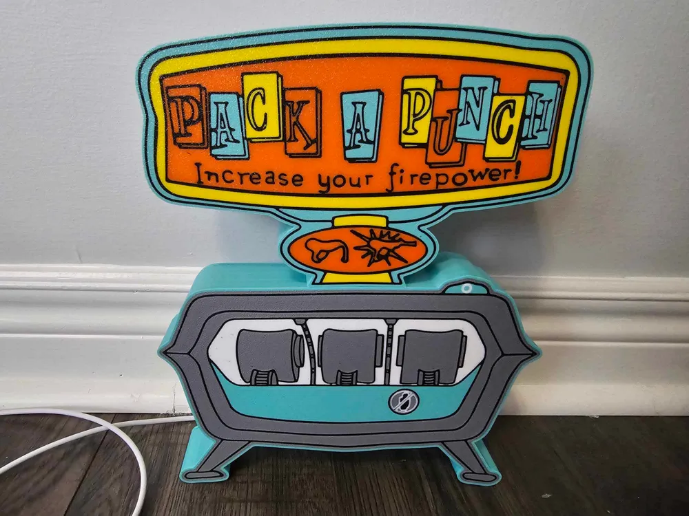 Pack A Punch Machine Lightbox by MuffinMan MakerWorld: Download Free 3D ...