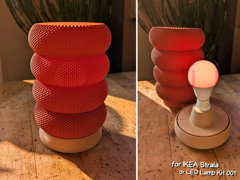 Wavy Basket Lamp for Lamp Kit 001 or IKEA Strala by Super_Laserkatz ...